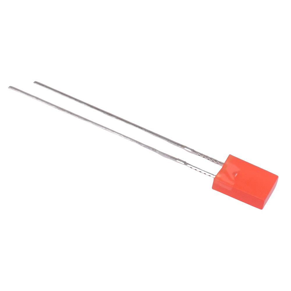 Red Rectangle 2x5mm Diffused LED 120mcd 130° — Switch Electronics ...