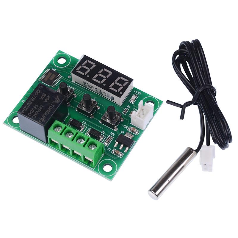 W1209 12V Digital Thermostat Sensor Temperature Control Module -50°C t ...