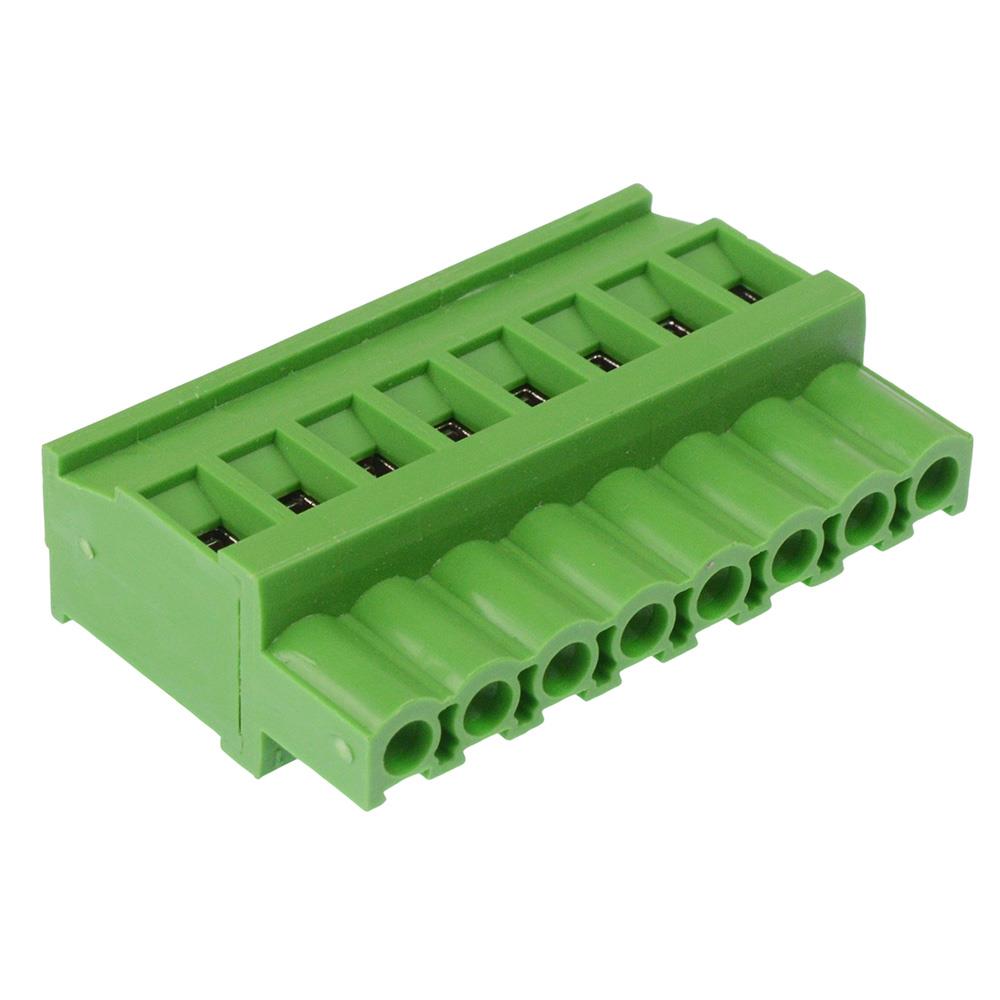 8-Way 5.08mm Vertical Pluggable Terminal Block Green 15A 300V — Switch ...