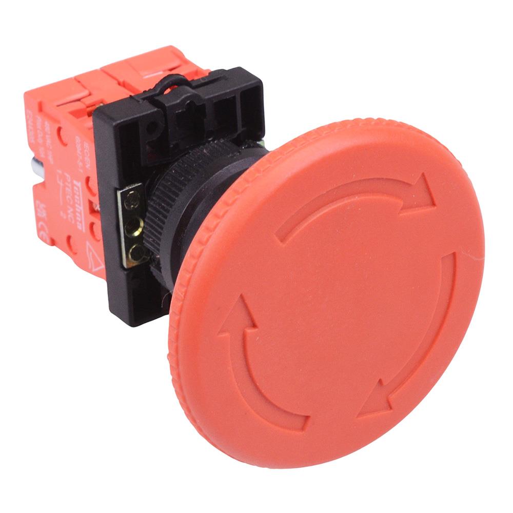 Techna PtecMushT60 60mm Emergency Stop Button Switch Plastic 10A 2NC ...