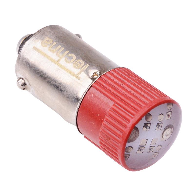 Red LED BA9S Bayonet LED Bulb 120V — Switch Electronics | Your One Stop ...