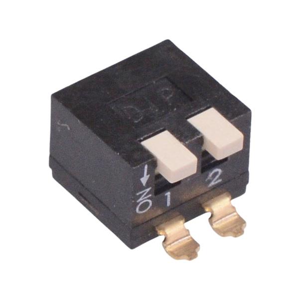 IKP0203101 2-Way Surface Mount 2.54mm DIP Switch SPST APEM — Switch Electronics | Your One Stop ...