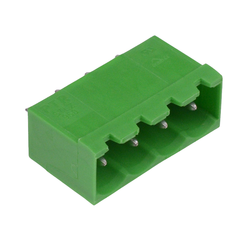 4-Way 5.08mm Vertical PCB Header Closed Ends Green 16A 300V — Switch ...