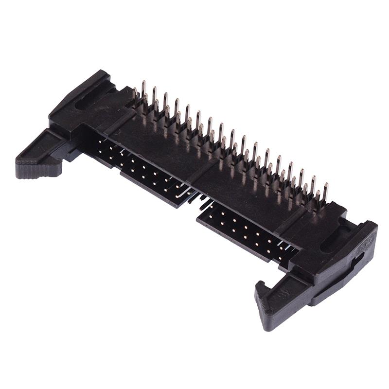 34-Way Right Angle IDC Latched PCB Plug 2.54mm Pitch — Switch ...