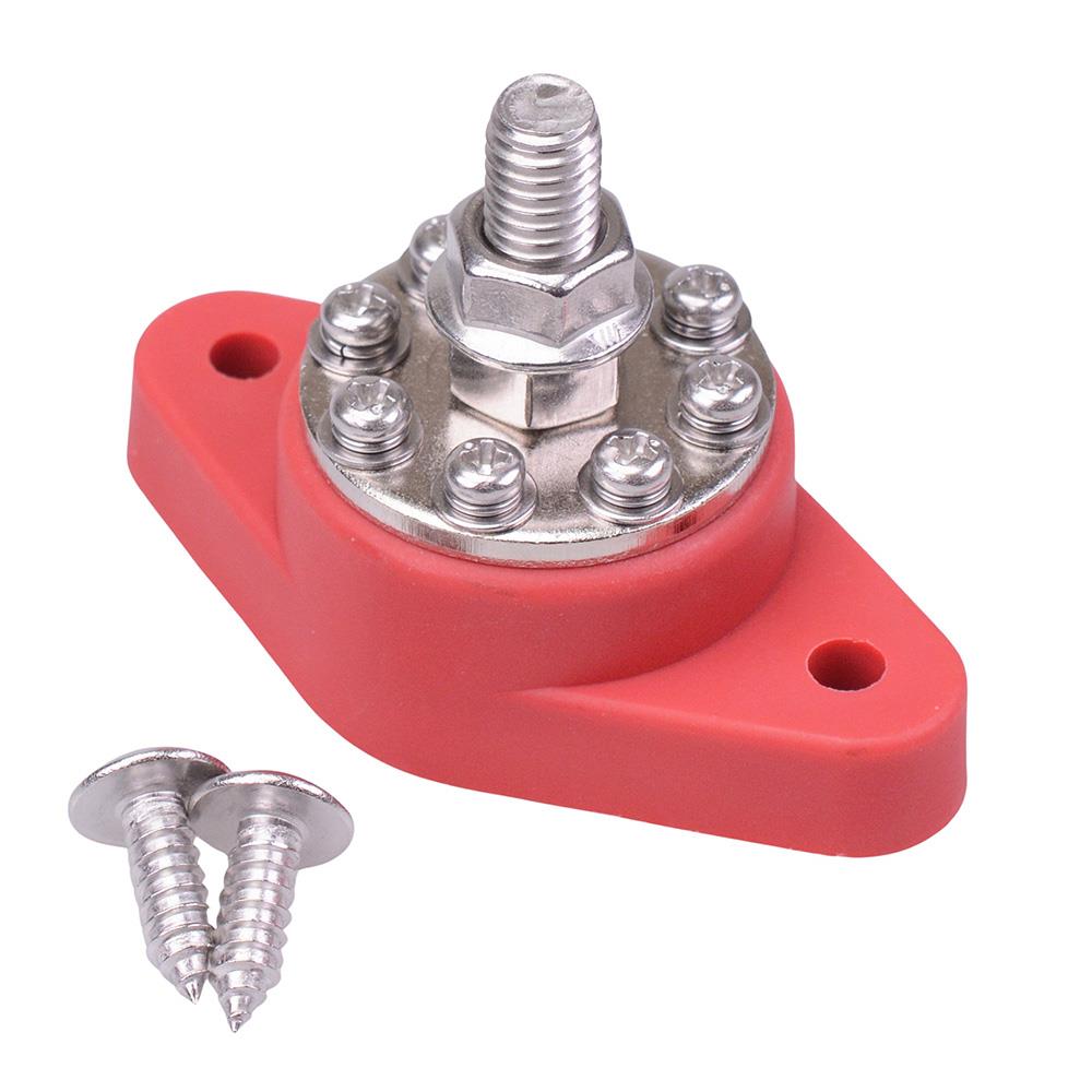 Red Positive M10 Stud 8 Point Power Distribution Post 160A — Switch ...