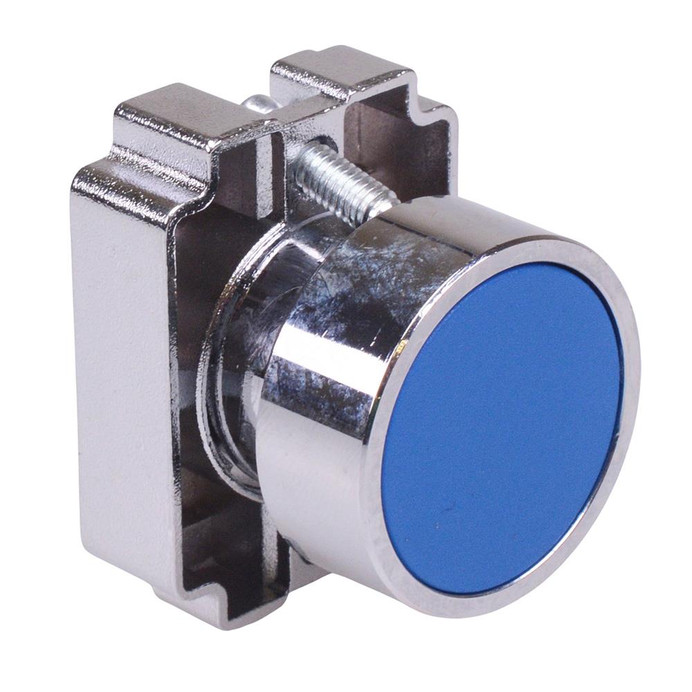 Techna PtecMetPNBlue Blue Flush Push Button Switch Metal — Switch ...