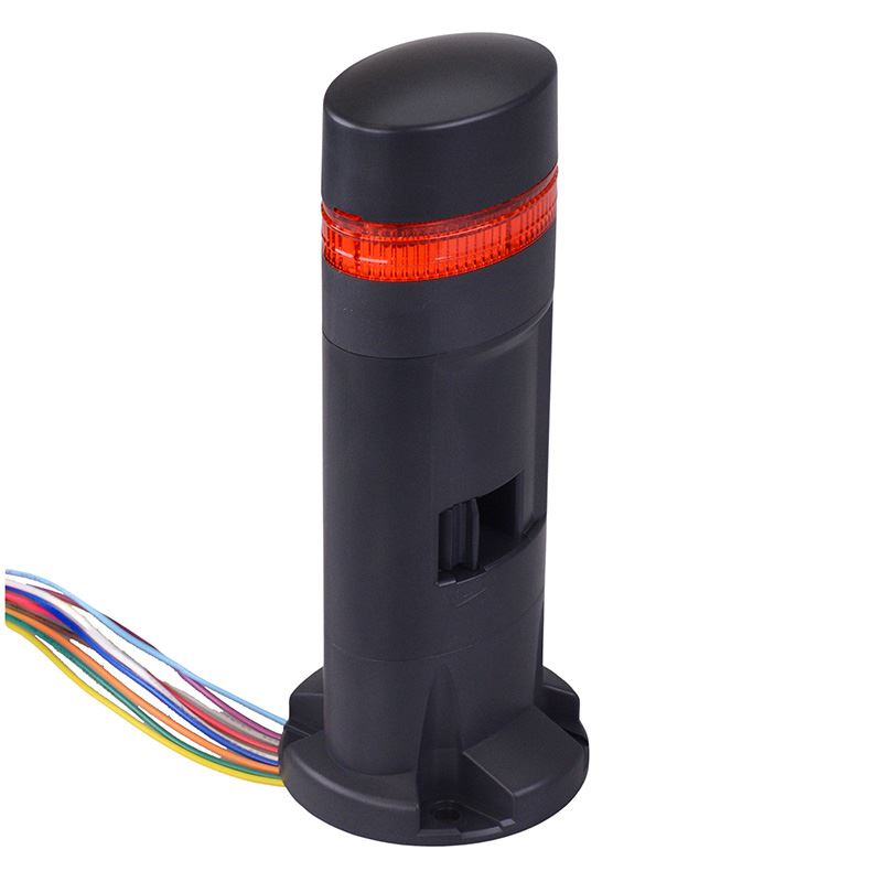LD6A-1DZQB-R Red Stack Light LED Tower with Sounder & Flasher Direct M ...