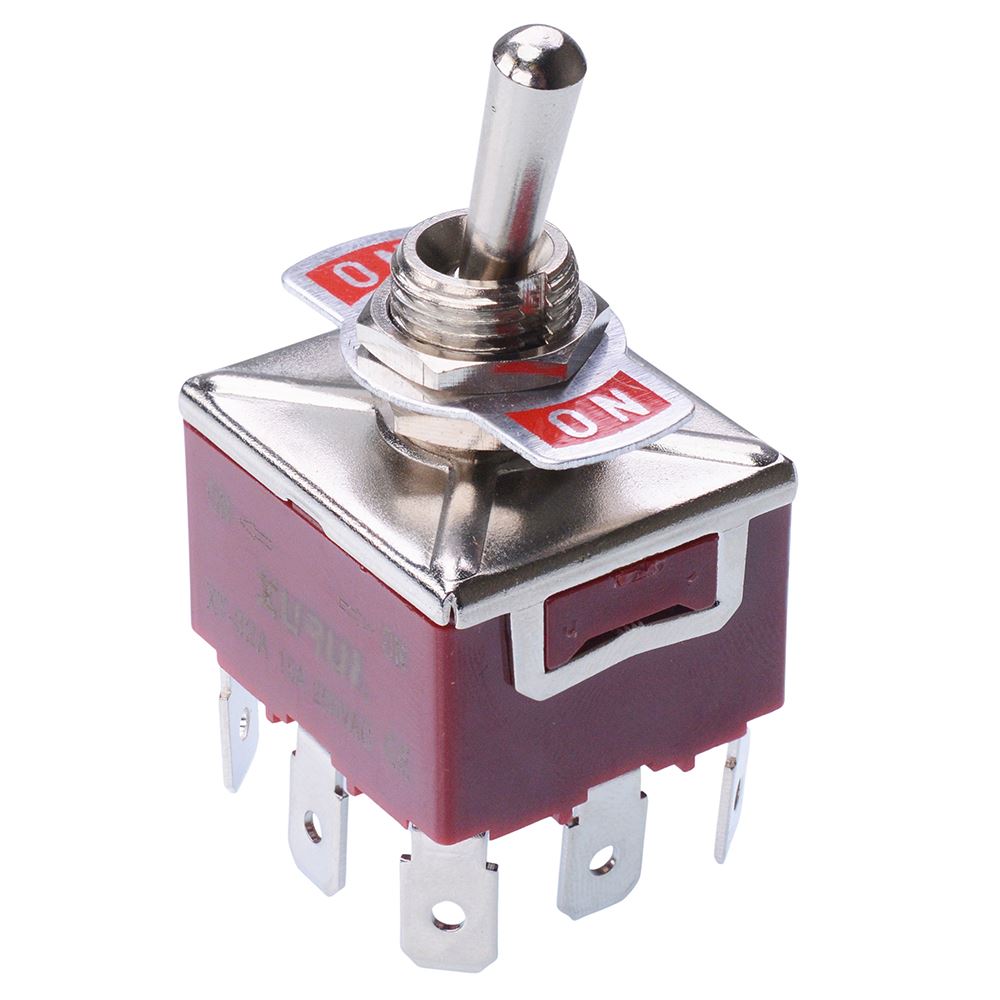 On-On 3PDT Toggle Switch 250V AC 15A — Switch Electronics | Your One ...