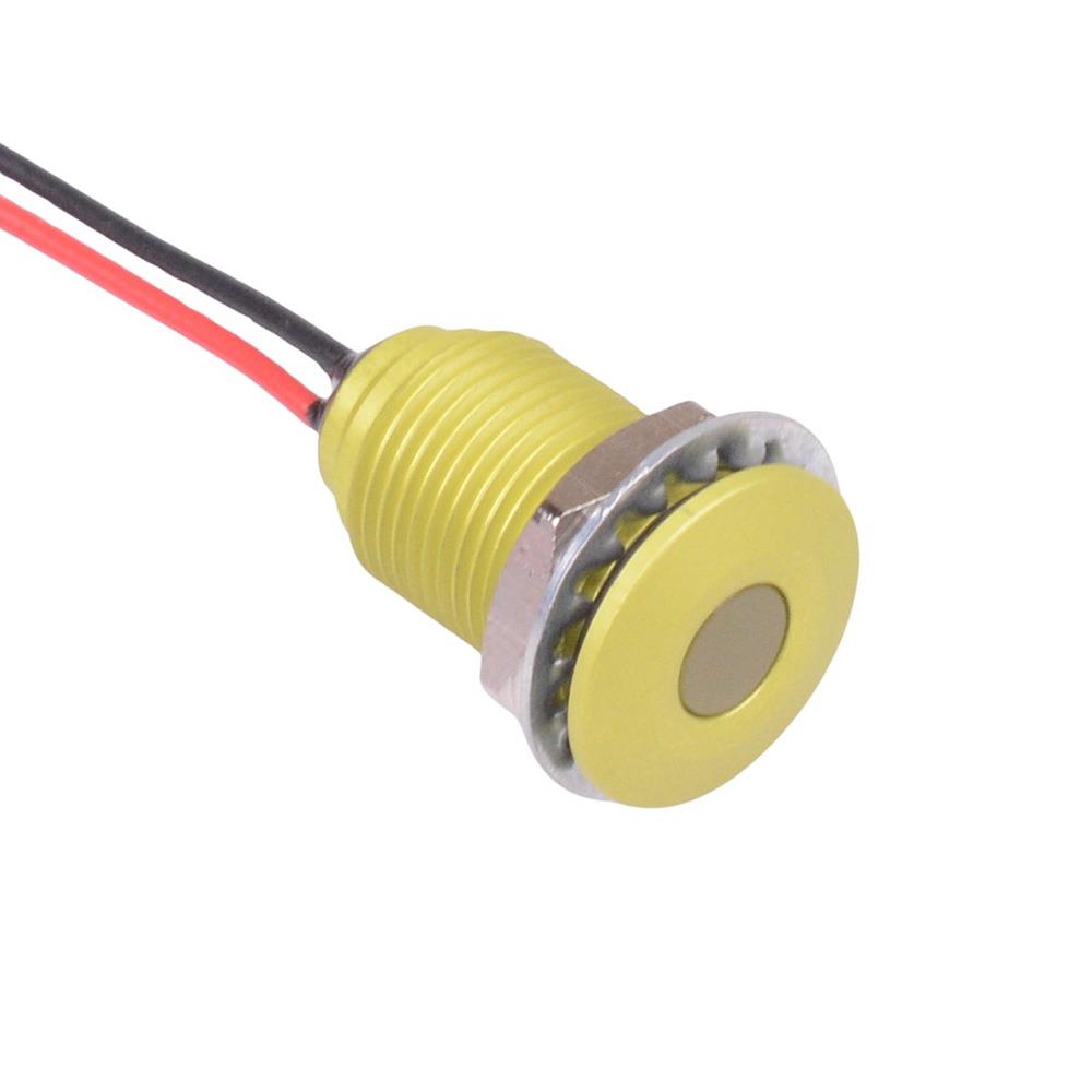 Q10F5AYXXY24E Yellow 10mm 2.1VDC LED Panel Indicator IP67 APEM — Switch ...