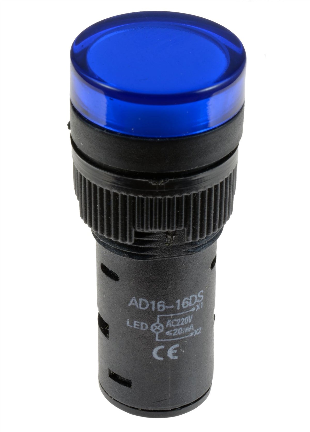 Blue 16mm LED Pilot Indicator Light 220V — Switch Electronics | Your ...