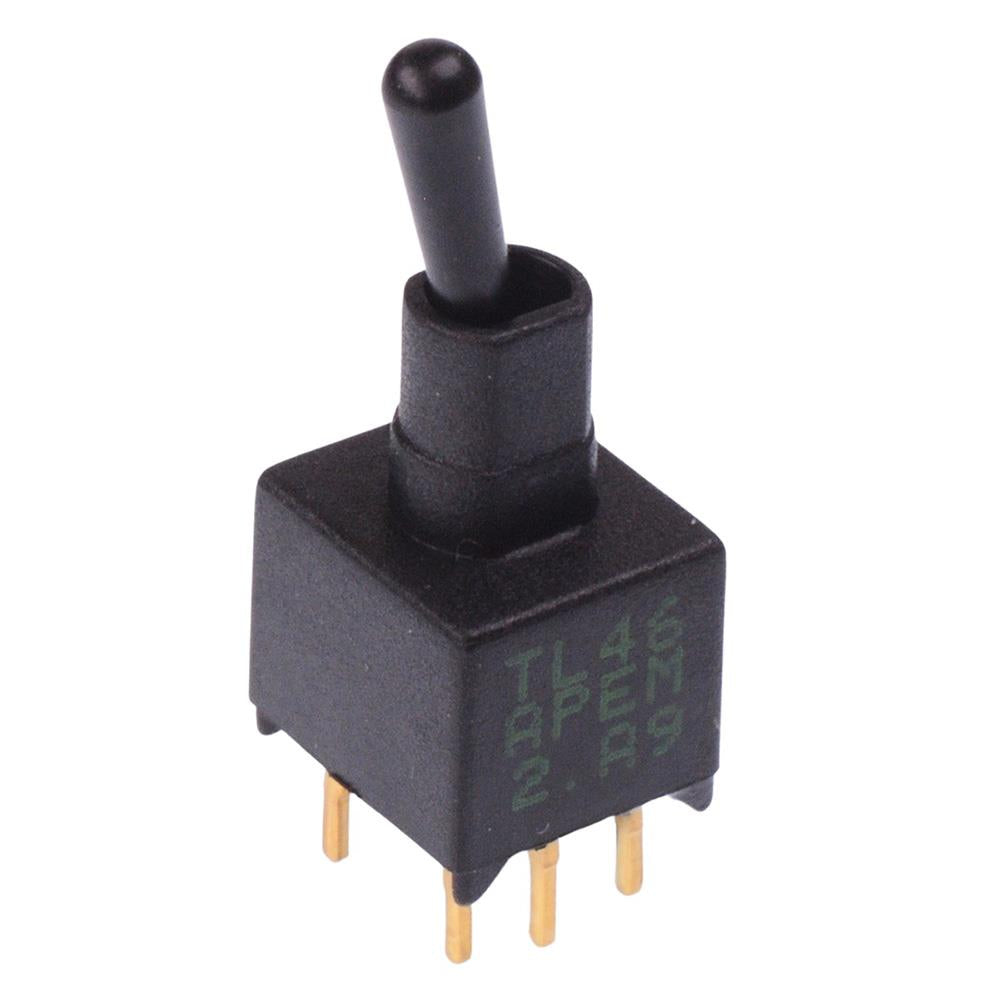 Tl46p005500 Apem On On Subminiature Washable Pcb Toggle Switch Dpdt — Switch Electronics Your