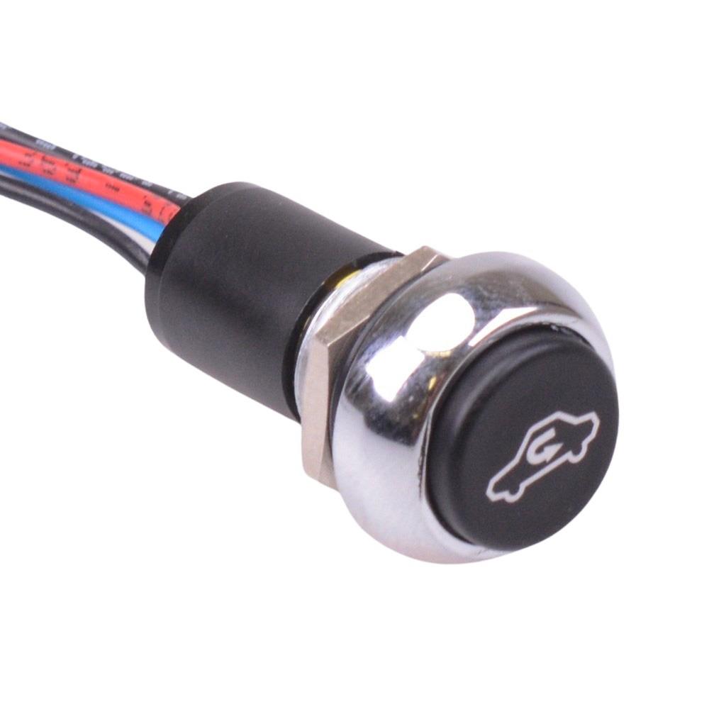 Air Recirculation illuminated Automotive Momentary 12mm Push Button Sw ...