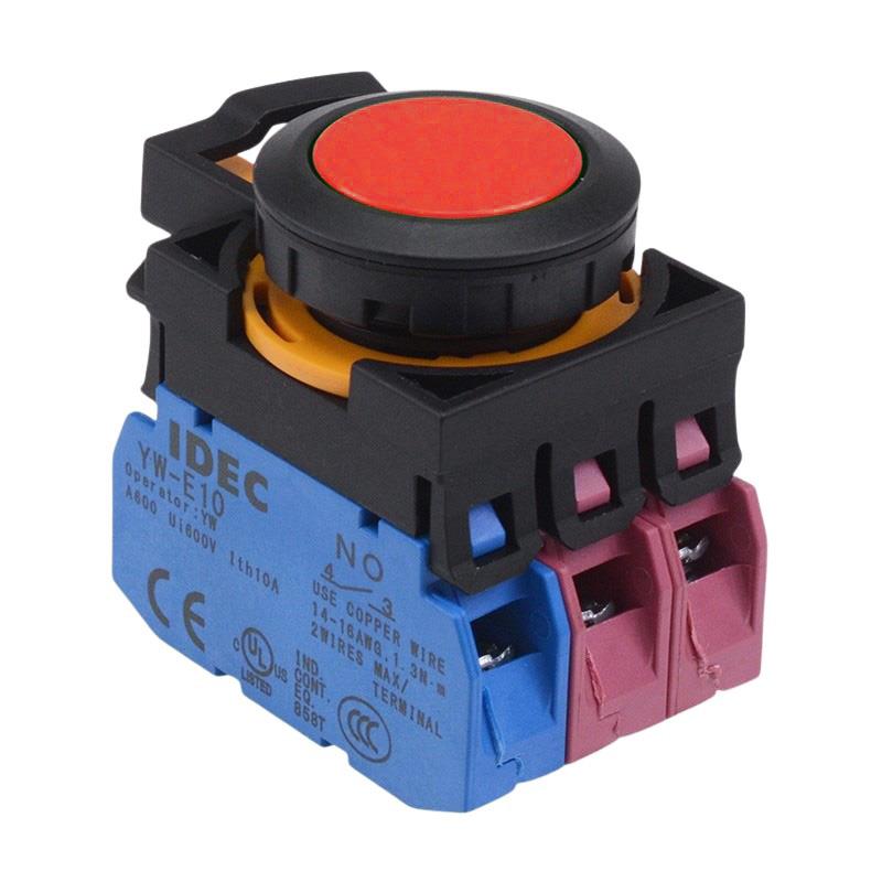 CW1B-A1E12R Red Maintained Push Button Switch 1NO-2NC IP65 IDEC ...
