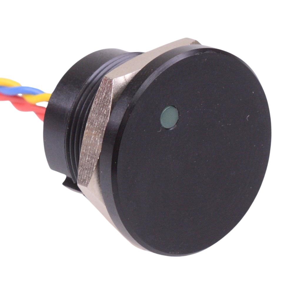 PBAR2AF2000L0G APEM Green LED Dot 5VDC Momentary NO 22mm Piezo Switch ...