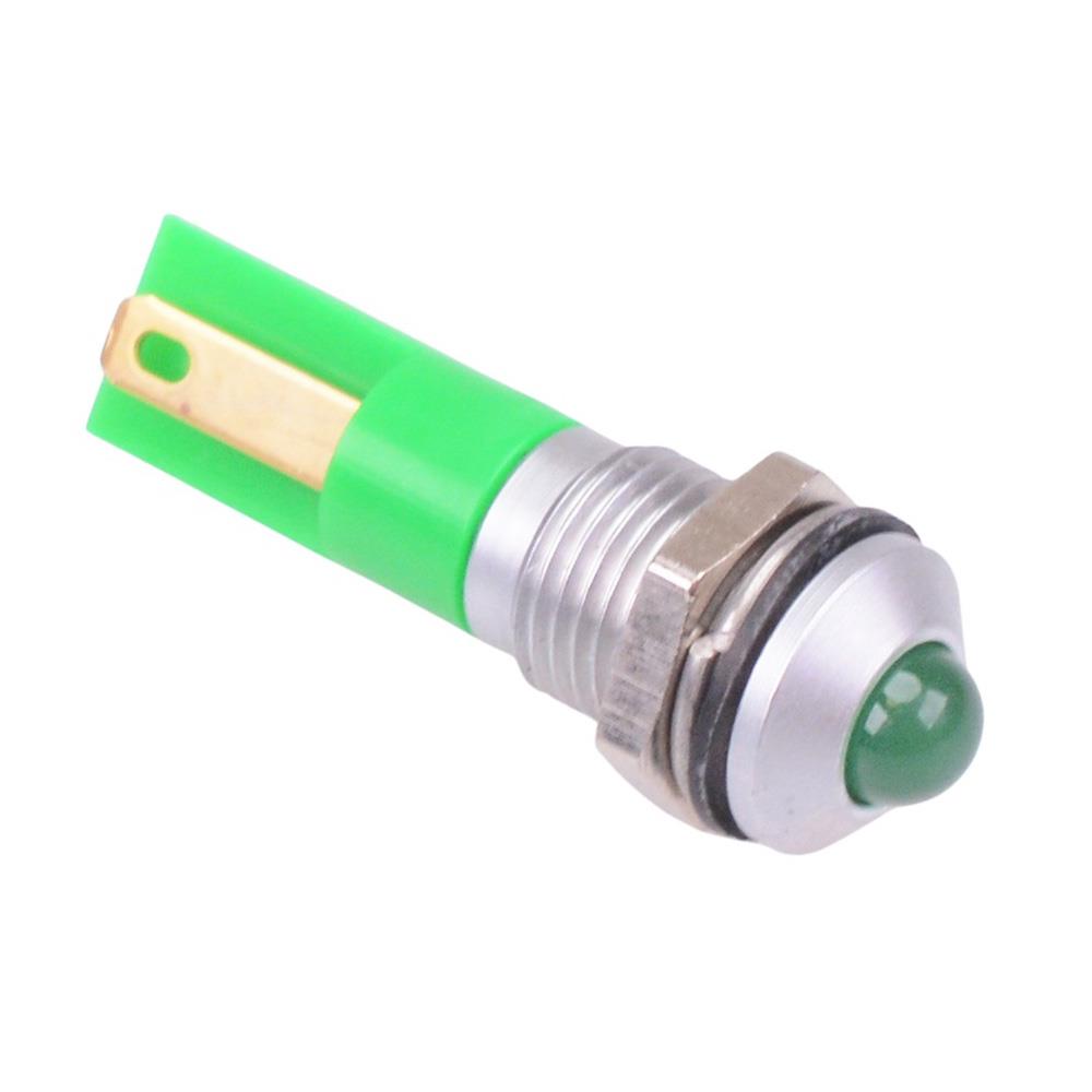 Q8P9GXXG28E Green Prominent 8mm 28VDC LED Panel Indicator IP67 APEM ...