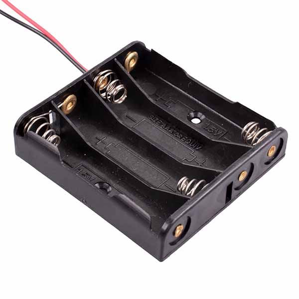 AAA x 4 Battery Holder 150mm Leads — Switch Electronics | Your One Stop ...