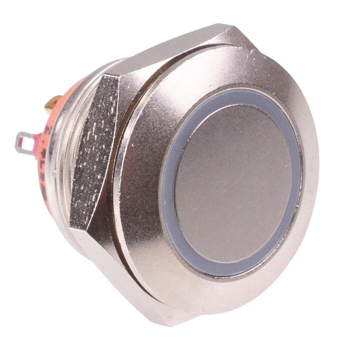 AV9SLD2086002 APEM Red LED Off-(On) Momentary 19mm Push Button Switch — Switch Electronics ...