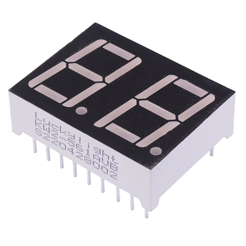 Red 0.56" 2 Digit Seven Segment LED Display Common Anode — Switch ...