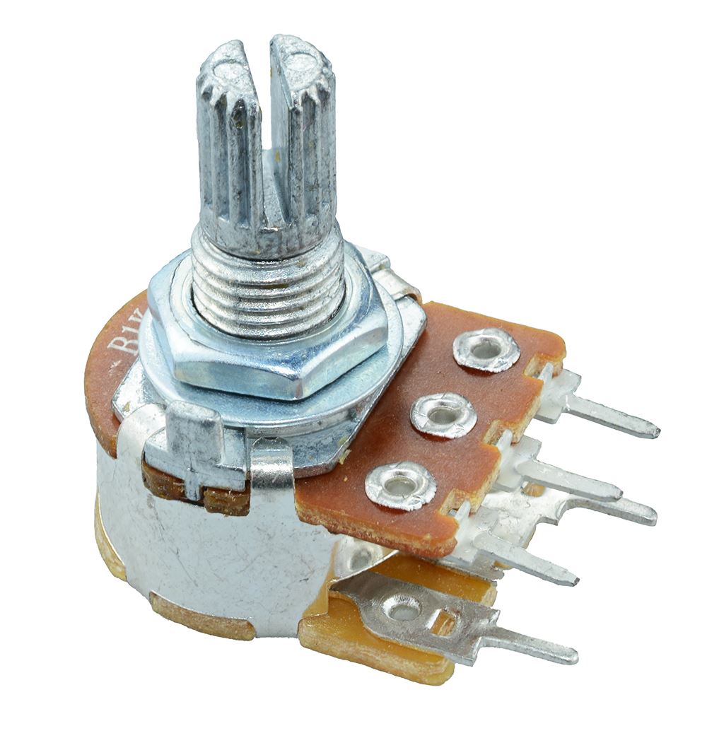 1K Logarithmic 16mm Potentiometer with Switch — Switch Electronics ...