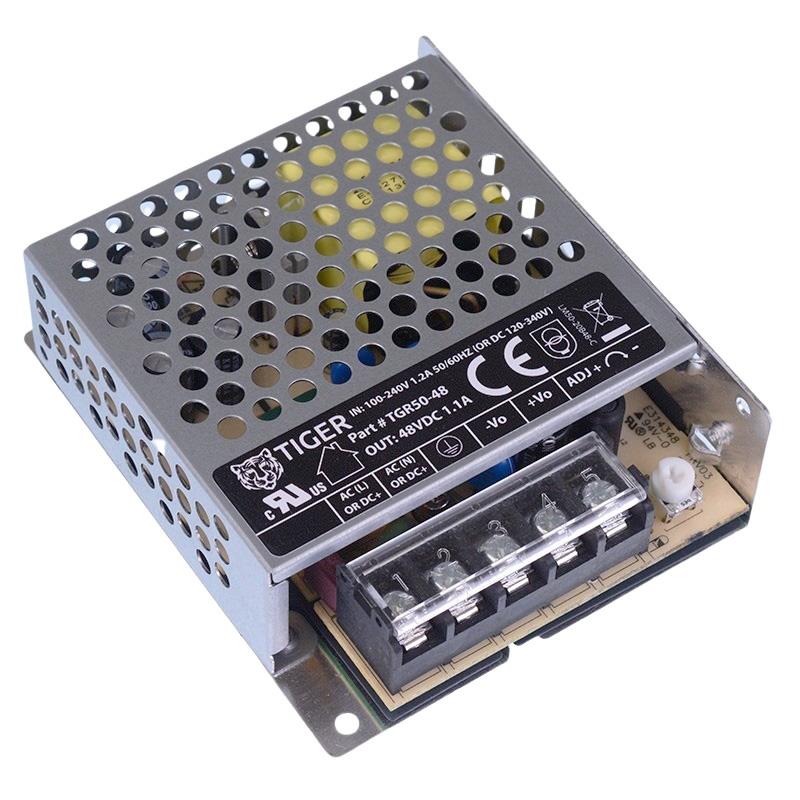 48VDC 1.1A 50W Industrial Enclosed Power Supply — Switch Electronics ...