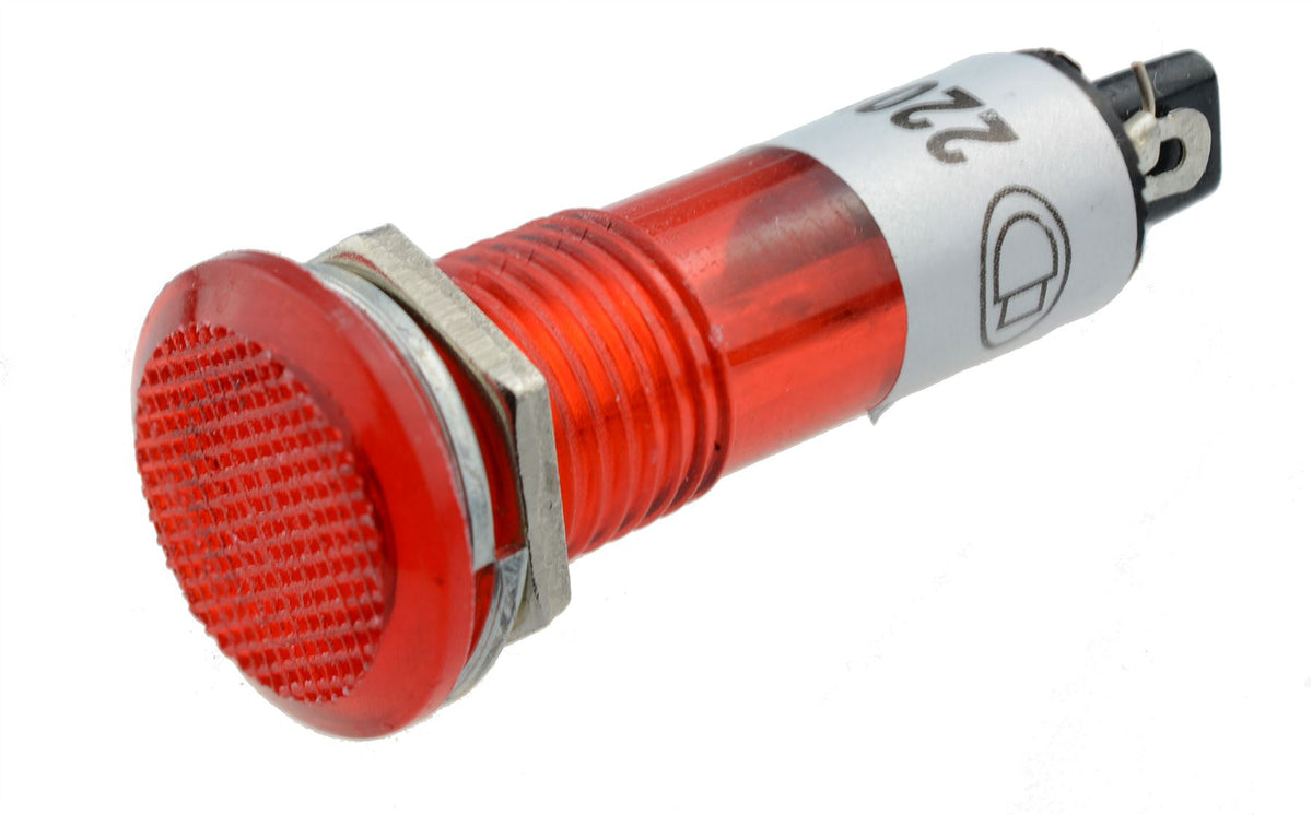 Red 10mm Pilot Indicator Light 220V — Switch Electronics | Your One ...