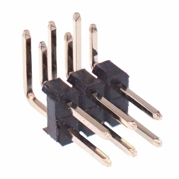 6-Way Double Row Right Angle Male Header 2.54mm — Switch Electronics ...