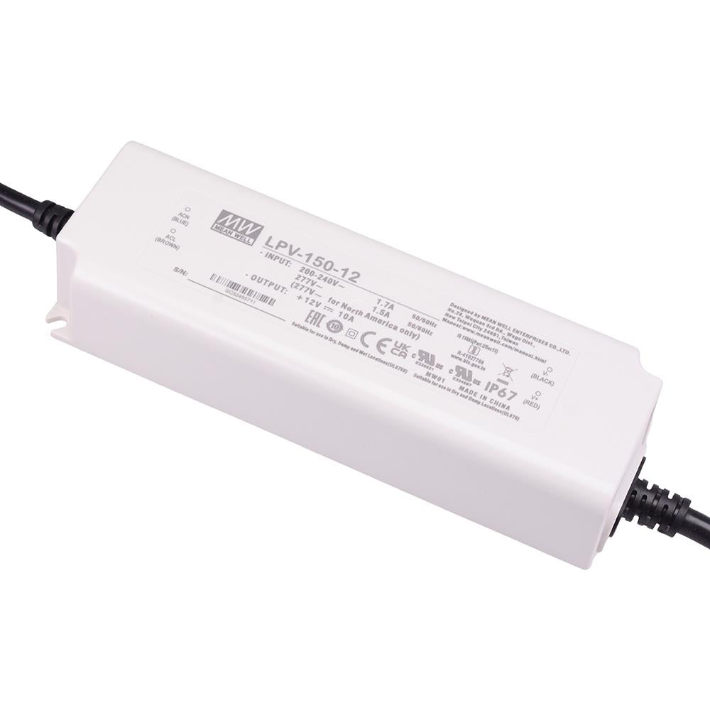 LPV-150-12 150W 12V LED Driver Power Supply IP67 Mean Well — Switch ...