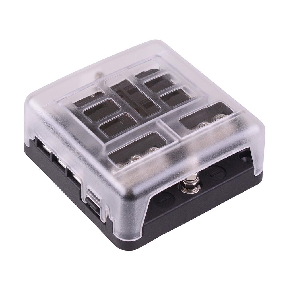 6 Way Standard Blade Fuse Fuse Box with Negative Busbar 32VDC 100A ...