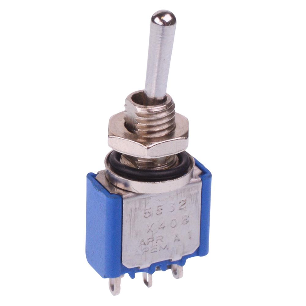 5532AX408 APEM On-(On) Momentary 6.35mm Miniature Toggle Switch SPDT 4 ...