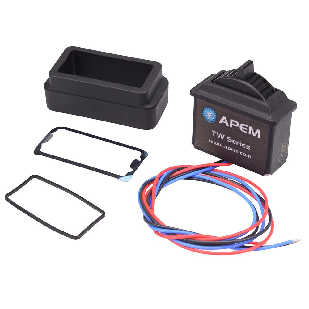 TW01BLK12 Black Hall Effect Thumbwheel Self Centering Joystick APEM ...