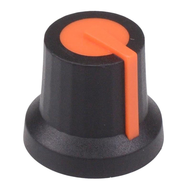 Orange Soft Touch 6mm Splined Knob K87MAR — Switch Electronics | Your ...