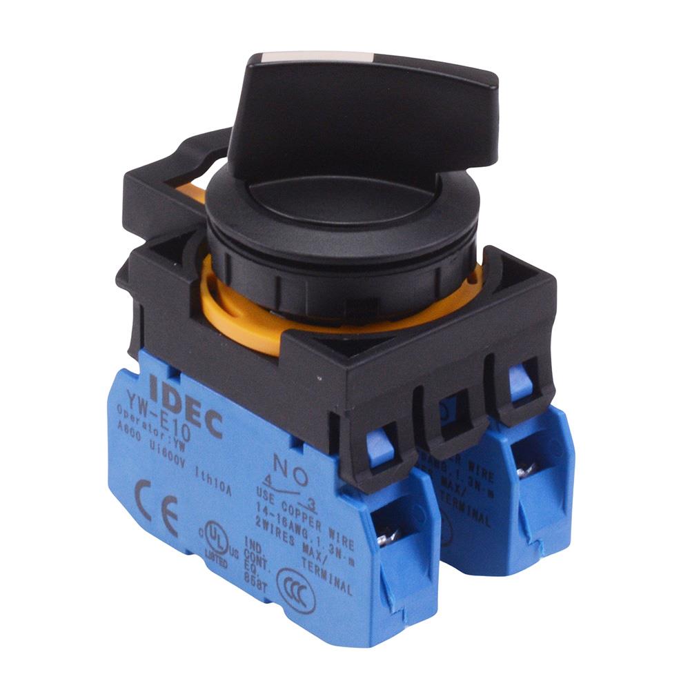 CW1S-2E20 2 Position Selector Switch2NO IP65 IDEC — Switch Electronics ...