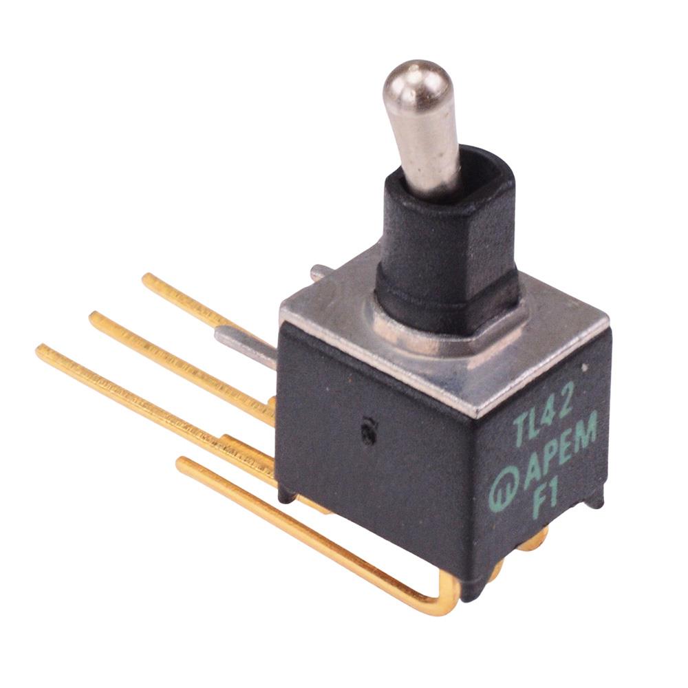 Tl42w005008 Apem On On Momentary Subminiature Washable Pcb Toggle Sw — Switch Electronics