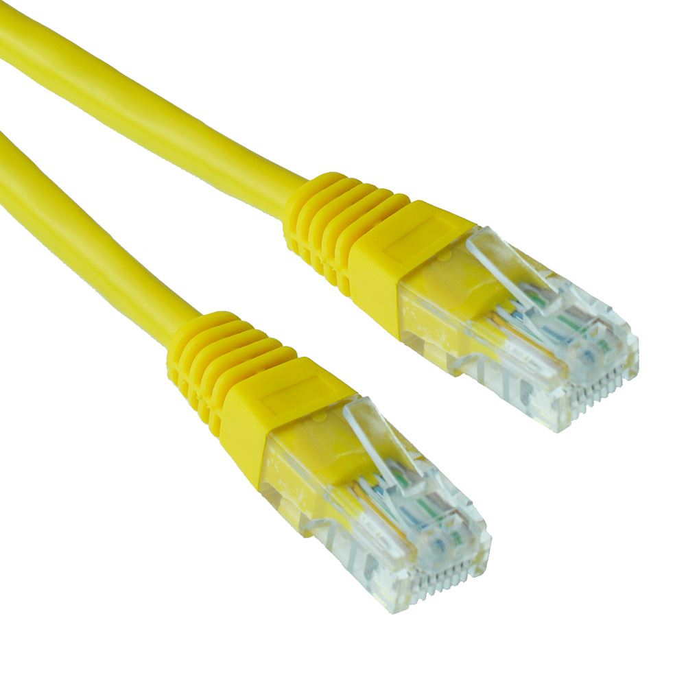 Yellow 25m RJ45 Ethernet Network Cable Lead — Switch Electronics | Your ...