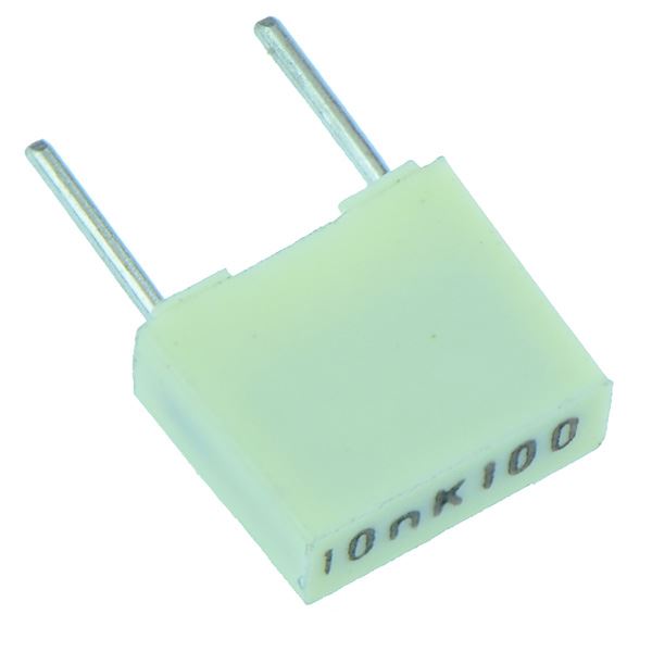 1nF 100V 5mm Polyester Box Capacitor 10% R82EC1100AA50K — Switch ...