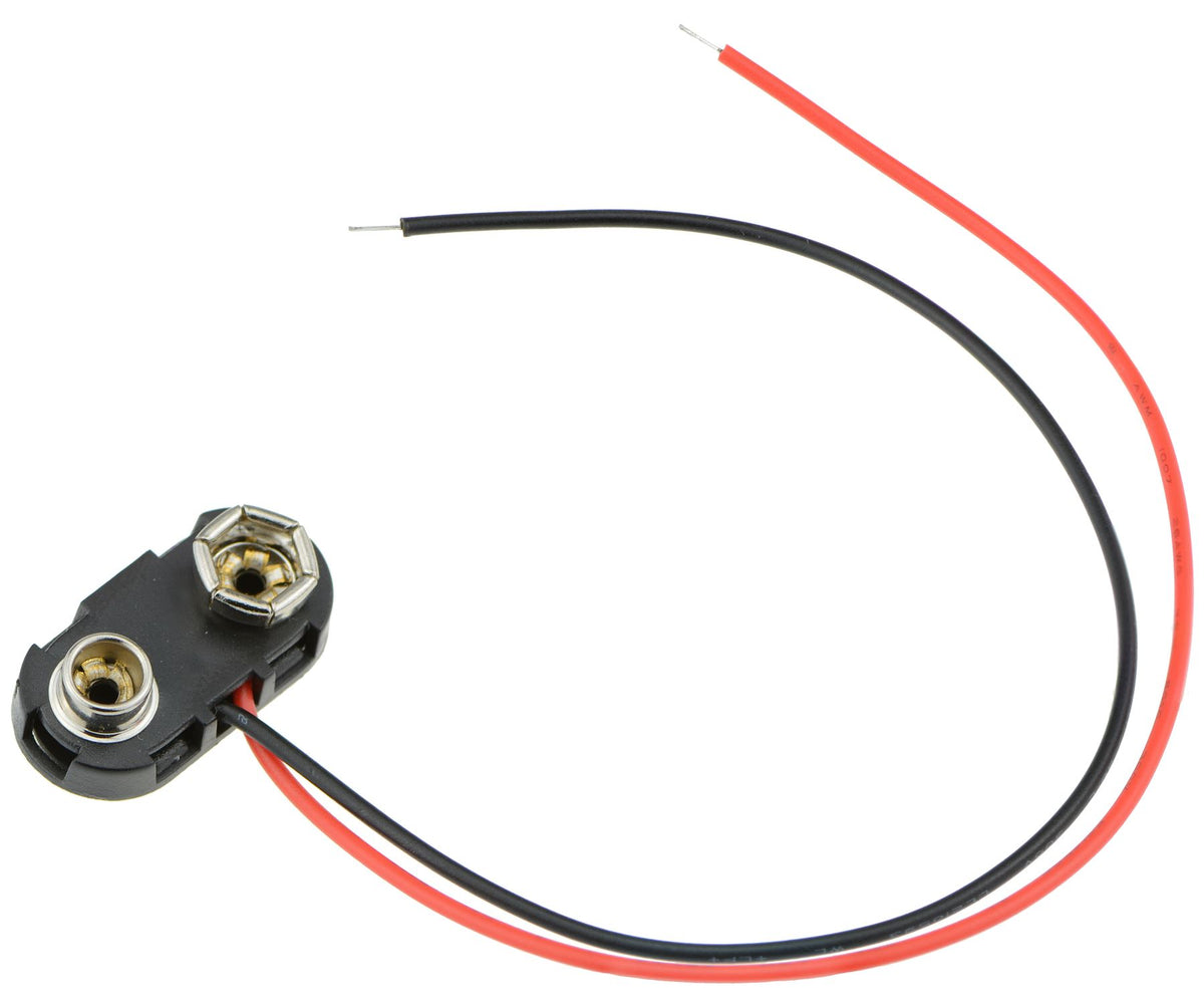 PP3 9V Battery Clip 150mm Side Entry — Switch Electronics | Your One ...