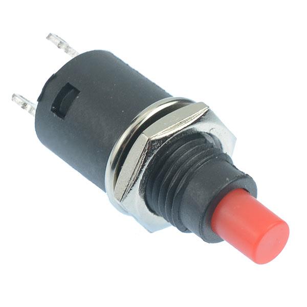 Red Off-(On) Miniature Momentary 7mm Push Button Switch SPST — Switch ...