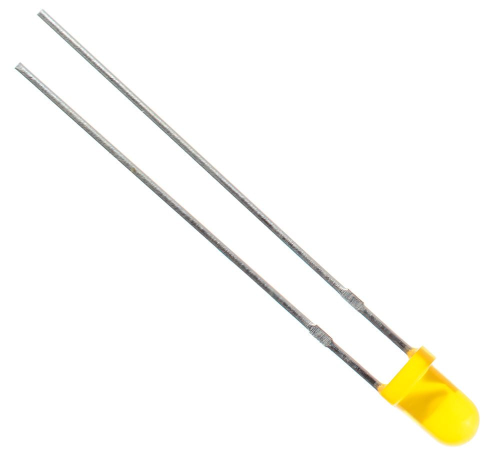 Amber 3mm LED Diffused 300mcd 50° — Switch Electronics | Your One Stop ...