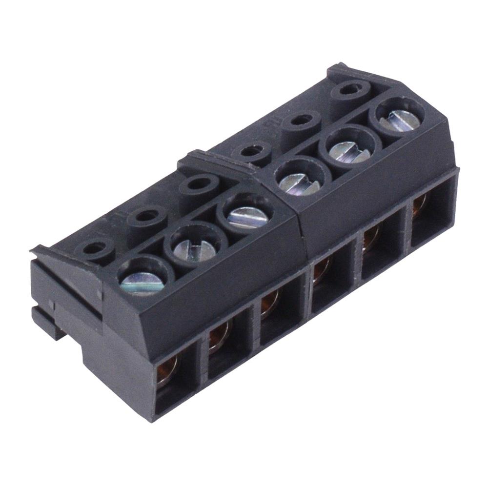 6-Way 5.00mm Pin Strip Pluggable Terminal Block Grey 8A 300V — Switch ...