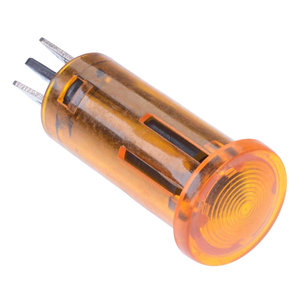 Amber 12V 12.5mm Panel Indicator Light — Switch Electronics | Your One ...