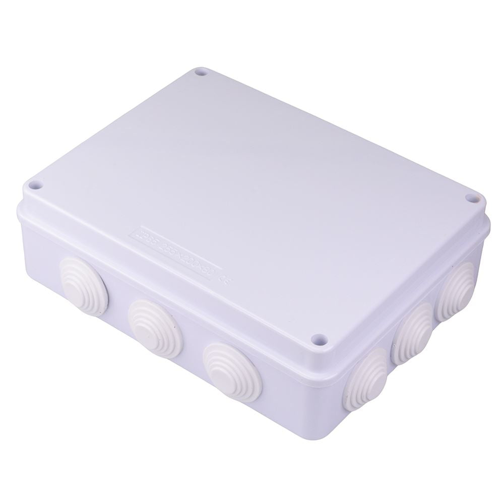 255 x 200 x 80mm Grey Junction Box IP65 — Switch Electronics | Your One ...