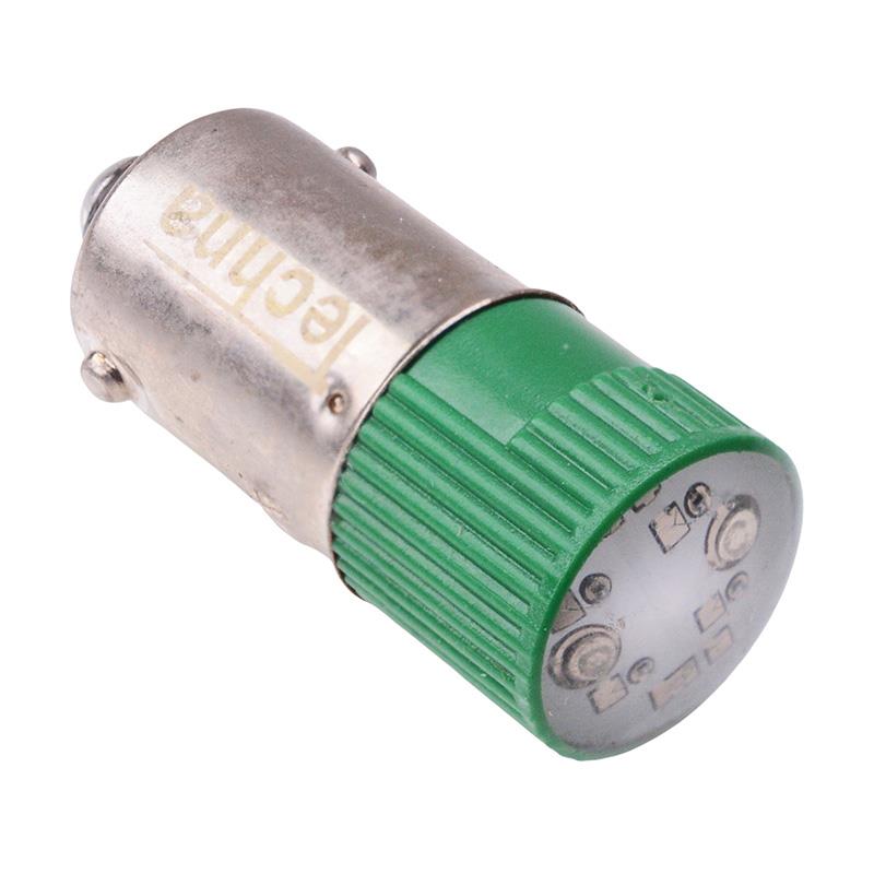 Green LED BA9S Bayonet LED Bulb 120V — Switch Electronics | Your One ...