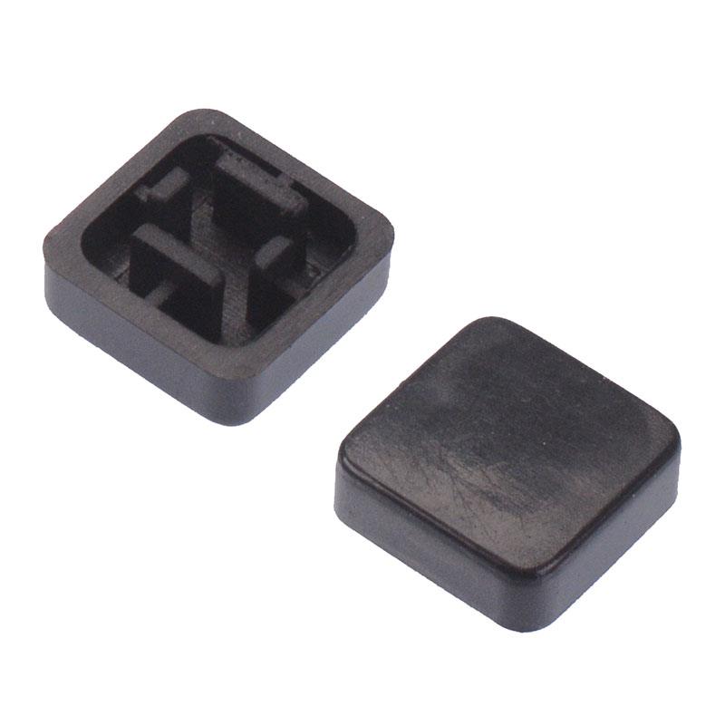 Black 12x12mm Tactile Switch Square Cap — Switch Electronics | Your One ...
