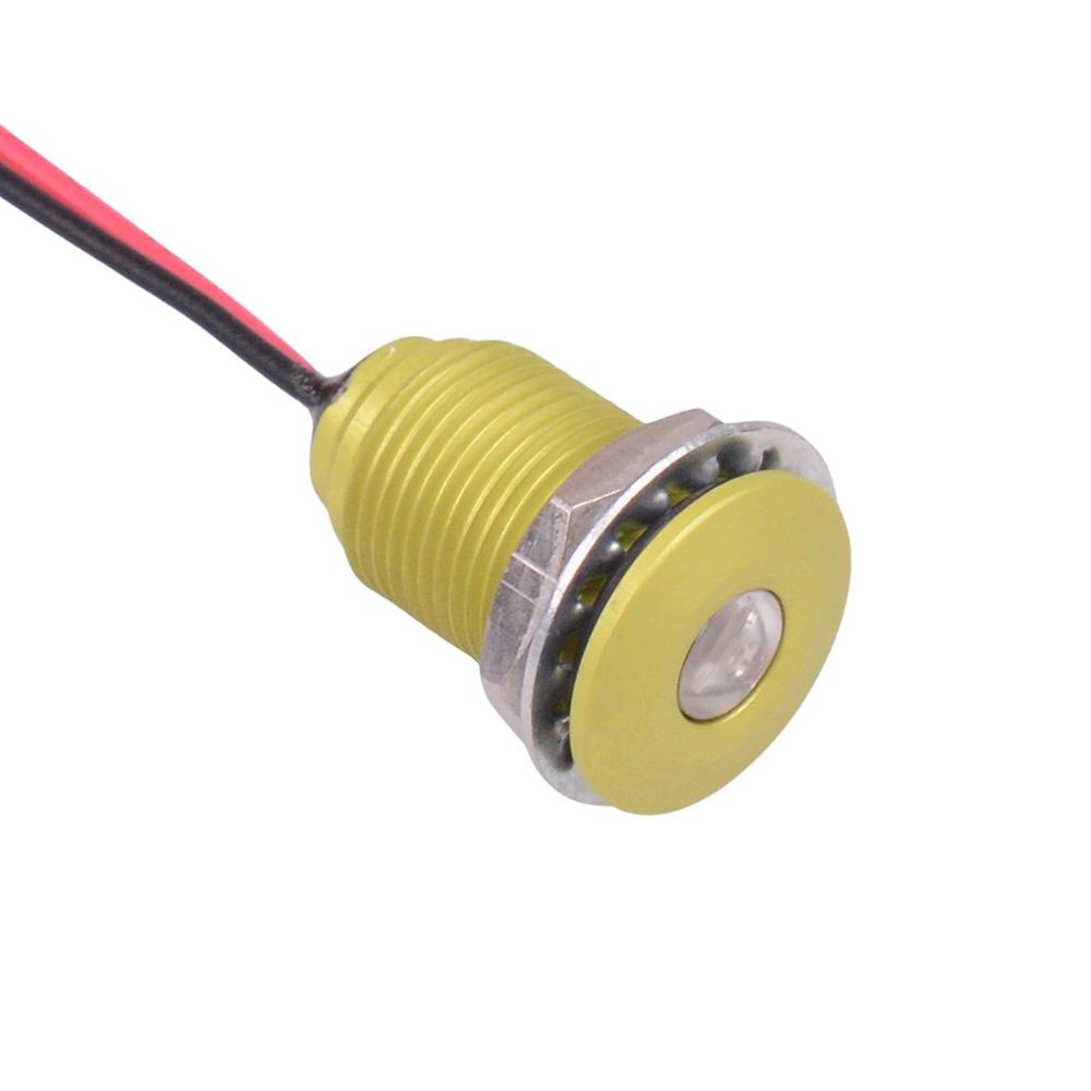 Q10F5AYXXSY24E Super Bright Yellow 10mm 24VDC LED Panel Indicator IP67 ...