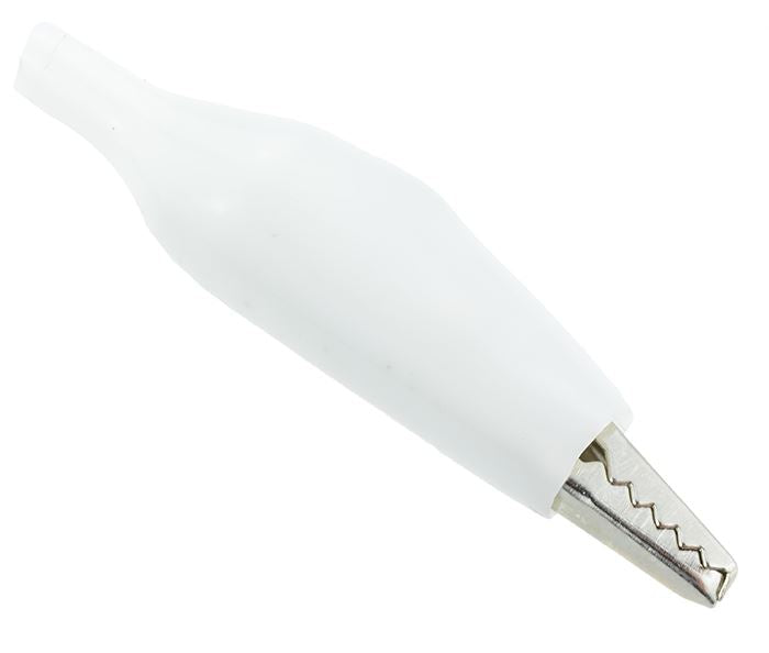 58mm White Crocodile Clip — Switch Electronics | Your One Stop ...