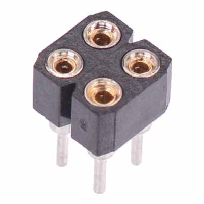 4 Pin Double Row Turned Pin Socket Connector 2.54mm — Switch ...