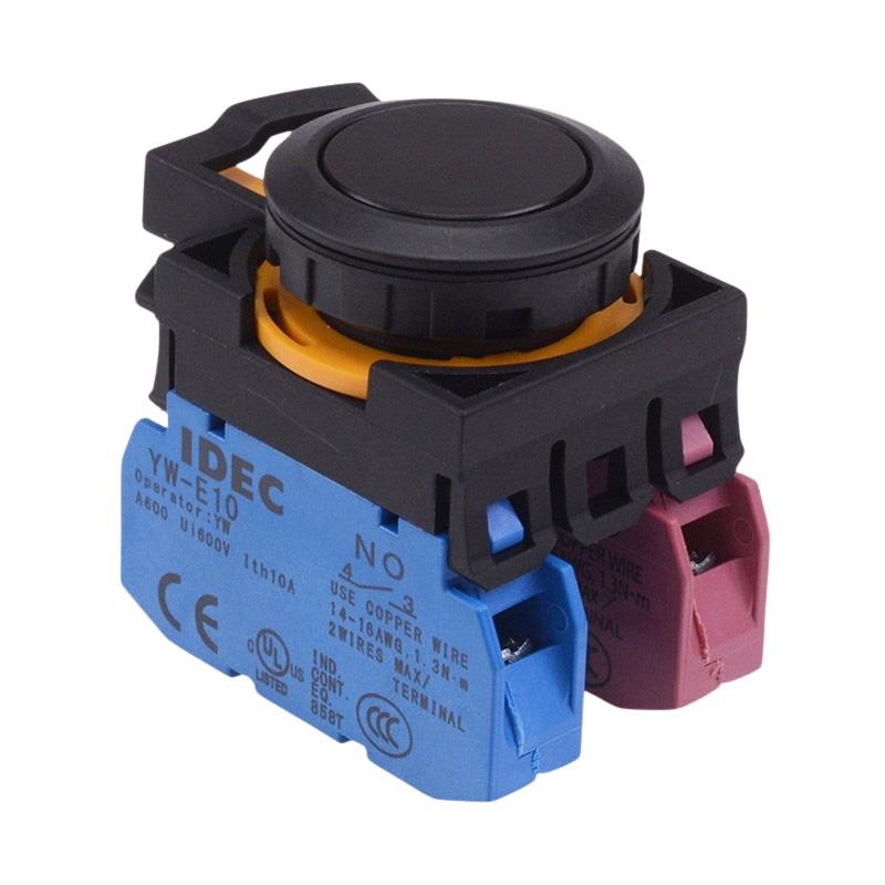 CW1B-A1E11B Black Maintained Push Button Switch 1NO-1NC IP65 IDEC — Switch Electronics | Your ...
