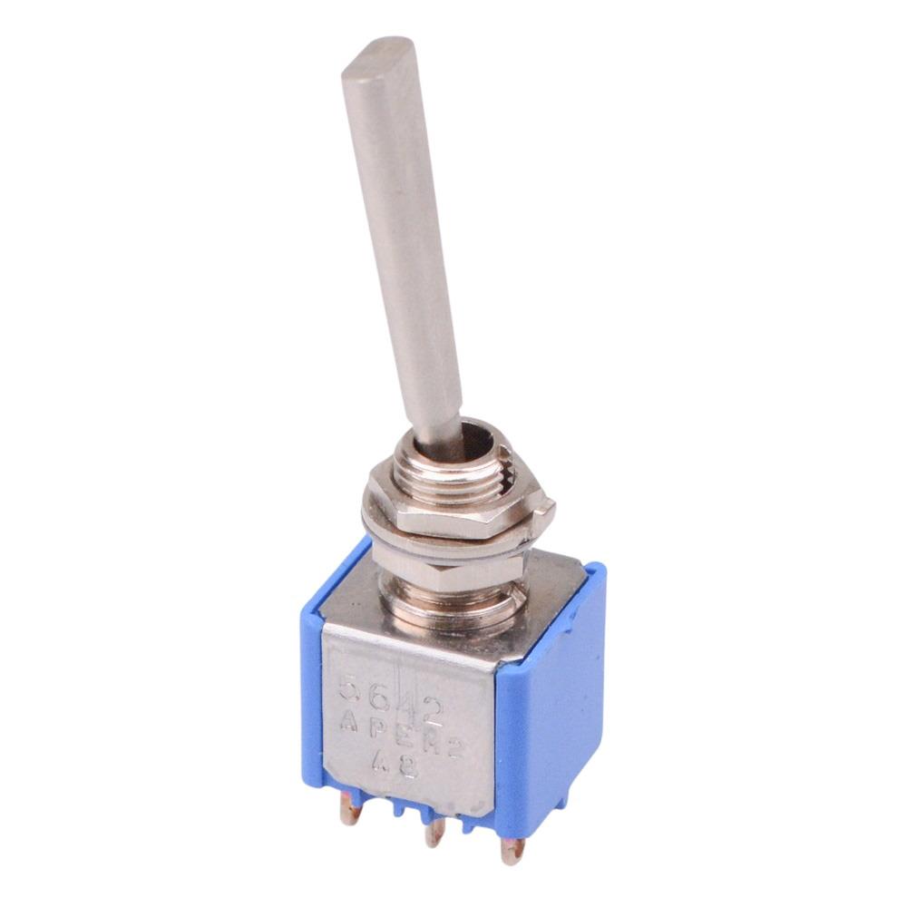 5642AB-8 APEM On-(On) Momentary Miniature Toggle Switch Flat Lever DPD ...