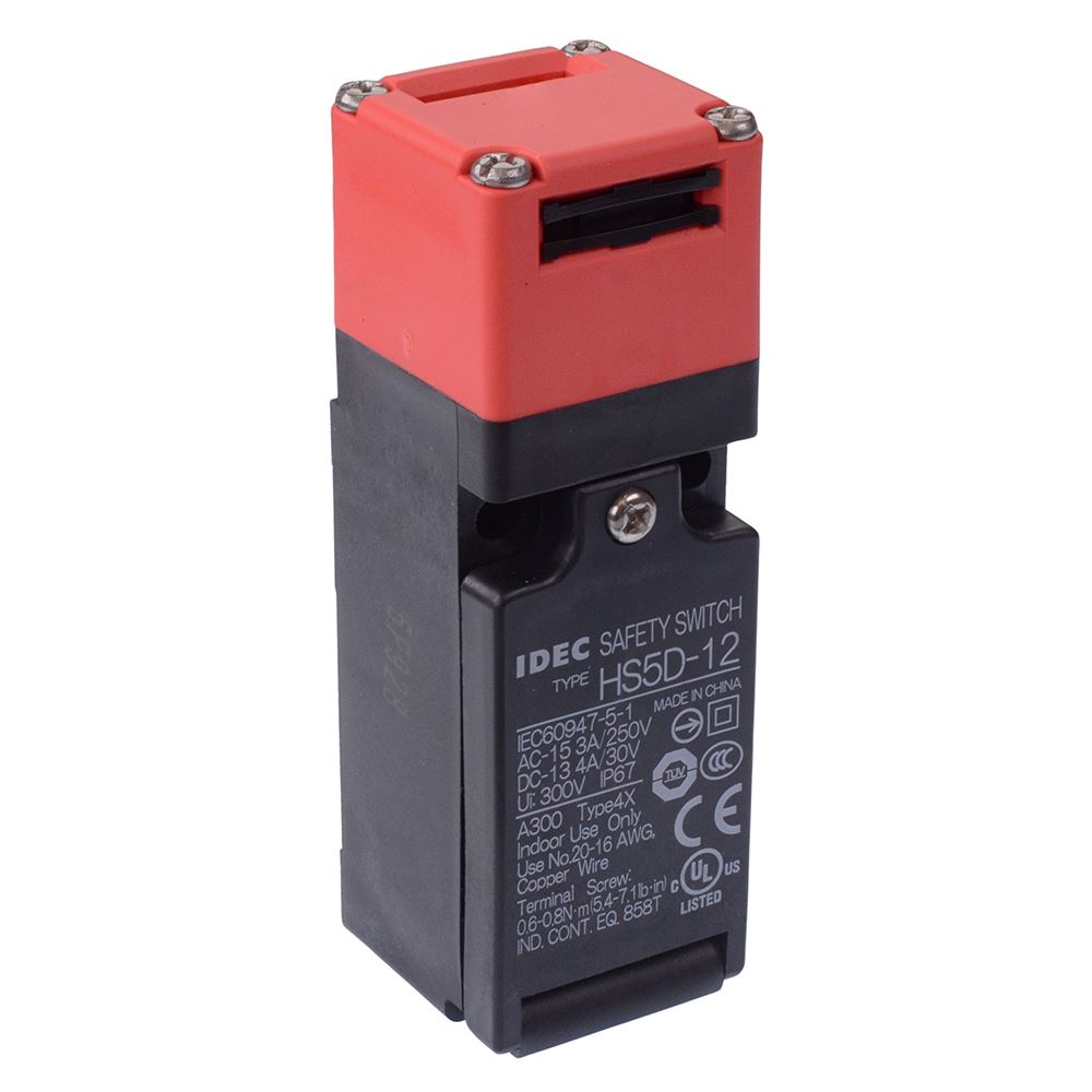 HS5D-12RN 2NC/1NO Safety Interlock Switch Standard Head IDEC — Switch ...