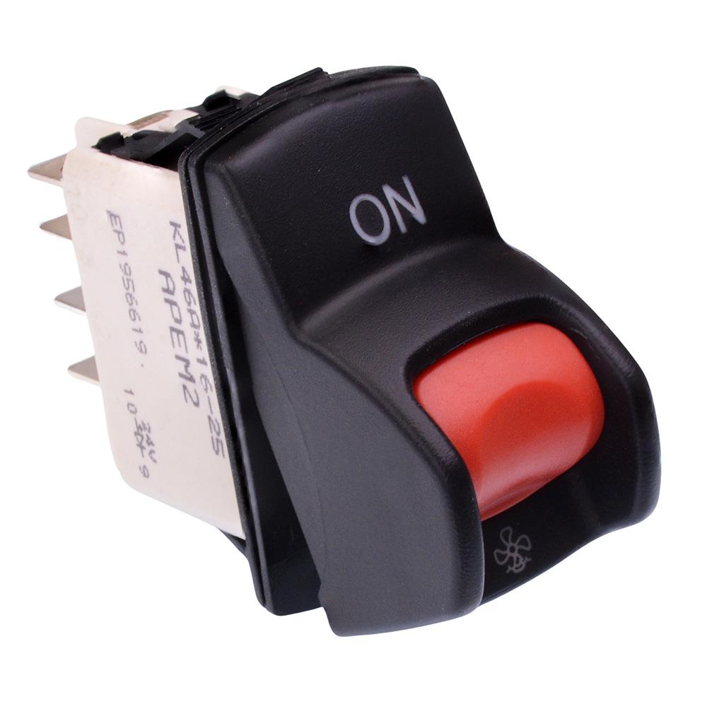 KL46CAKJG226SQF01 APEM On-On Fan Red 24V Locking Power Rocker Switch D ...
